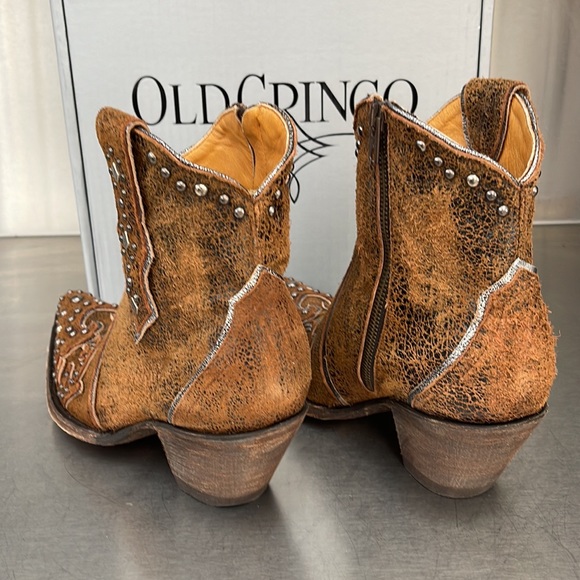 Old Gringo | Shoes | Old Gringo Ilona Short Boots In Studded Rust ...